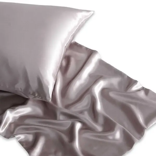Calvin Klein Mulberry Silk Pillowcase Set, Queen - Mauve