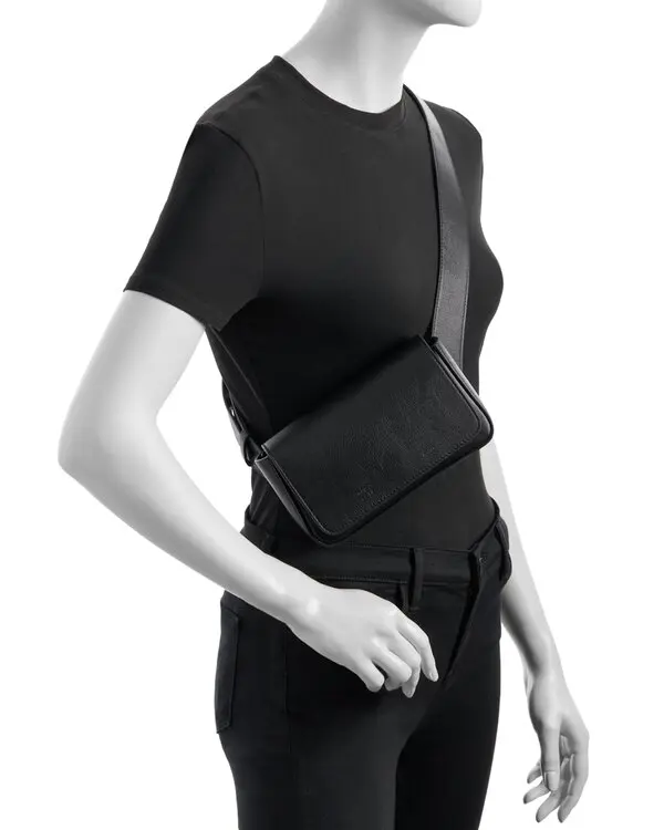 MANSUR GAVRIEL Box Sling Leather Crossbody Bag - Black