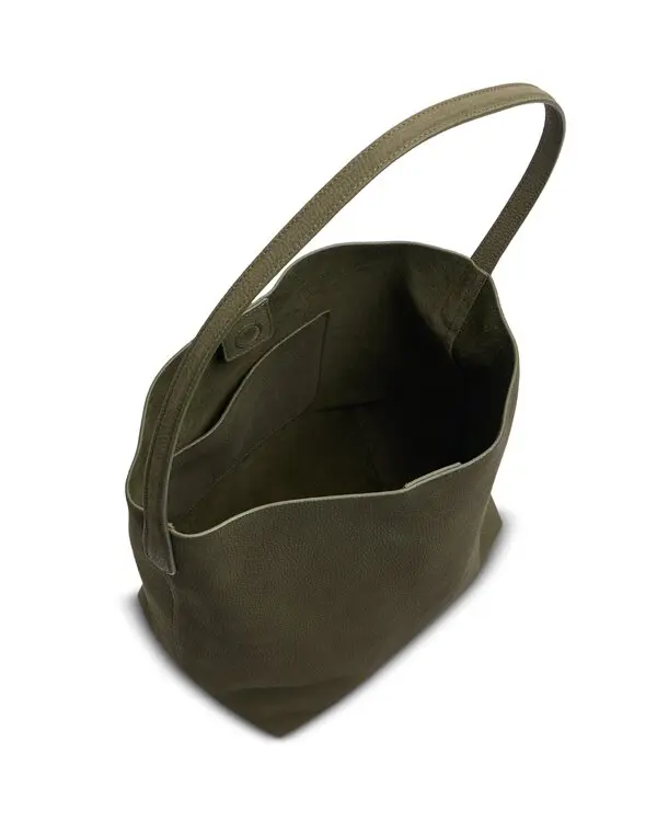 MANSUR GAVRIEL Everyday Cabas Leather Shoulder Bag - Algae