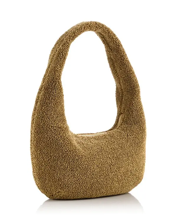 MANSUR GAVRIEL Faux Shearling Hobo Bag - Paglia