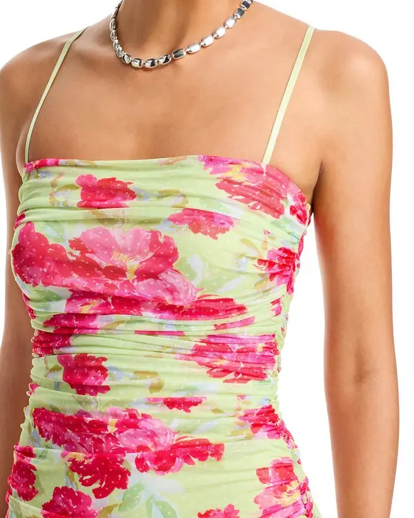 AFRM Hazel Ruched Midi Dress