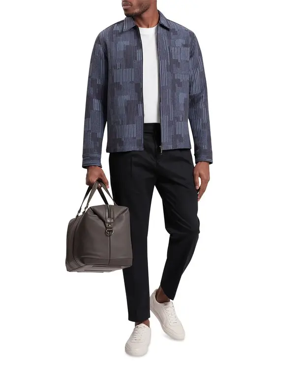 Ted Baker London Iwojan Quilted Mixed Stripe Overshirt