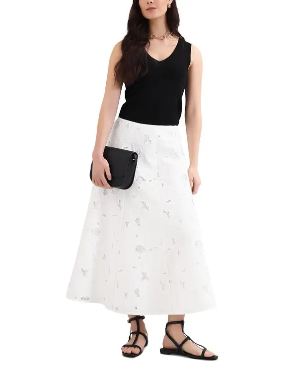 PHASE EIGHT Marina Seamed Lace Midi Skirt