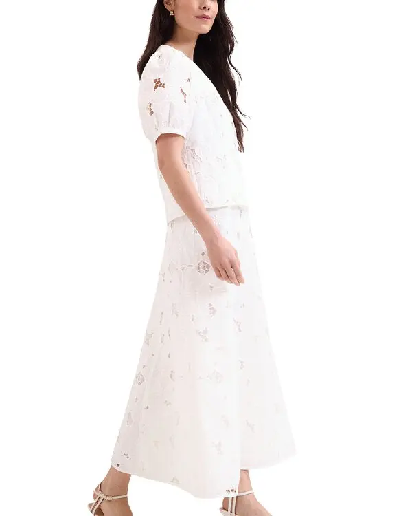 PHASE EIGHT Marina Seamed Lace Midi Skirt
