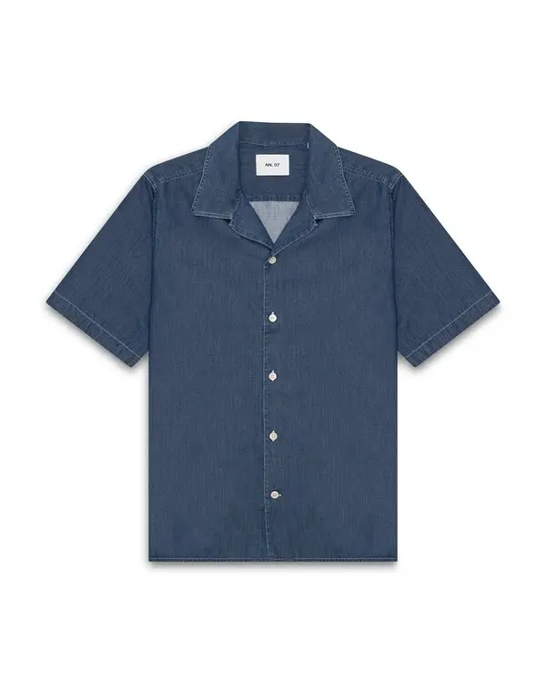 Nn07 Julio 5765 Short Sleeve Shirt - Medium Indigo