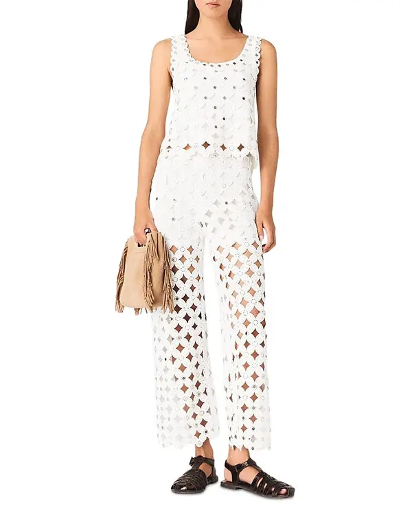 Maje Pimiroir Crochet Pants