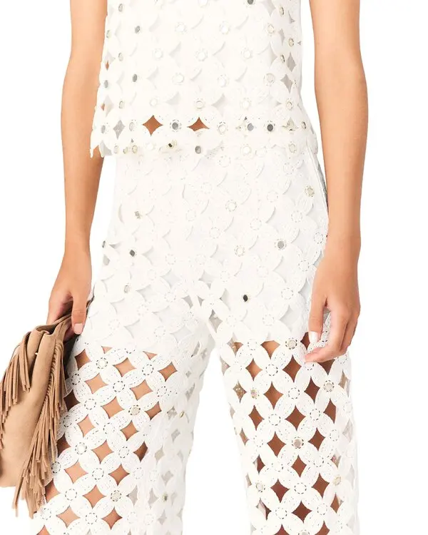 Maje Pimiroir Crochet Pants