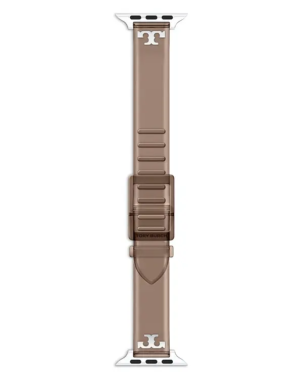 Tory Burch T Wrap Jelly Band For Apple Watch - Brown