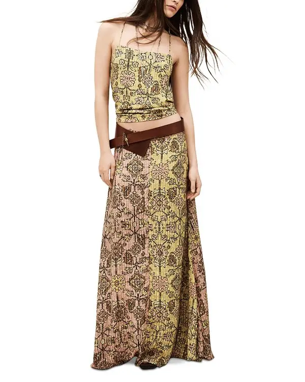 Ba&sh Printed Maxi Skirt