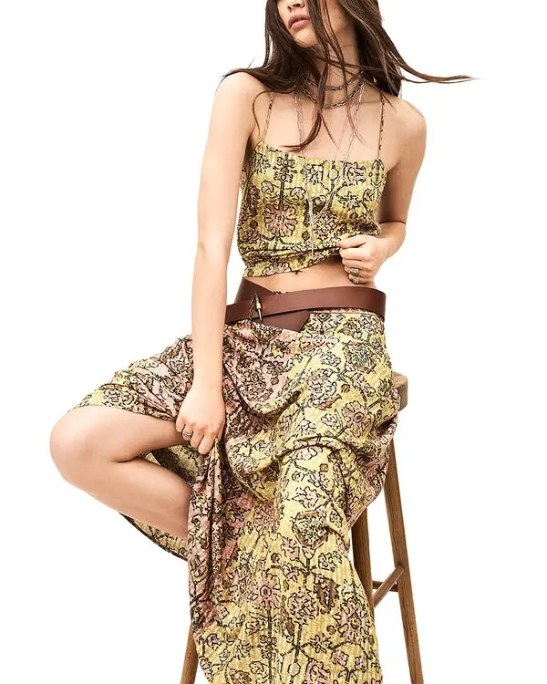 Ba&sh Printed Maxi Skirt