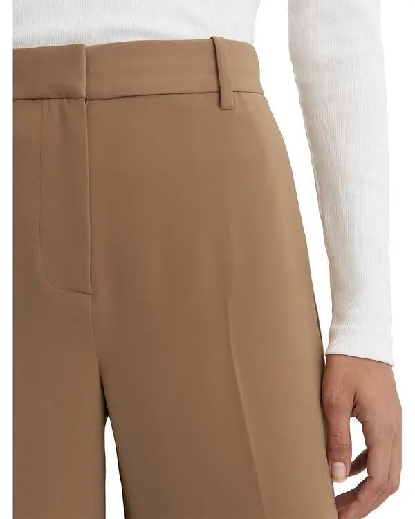 REISS Margeaux Wide Leg Tailored Pants - Camel