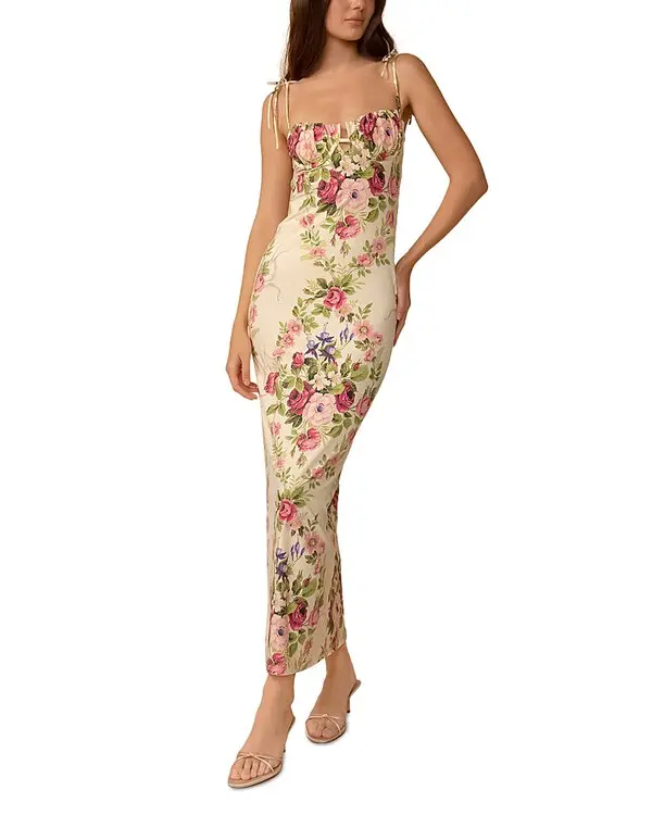 MONTCE Petal Long Slip Dress Cover-up - Bouquet