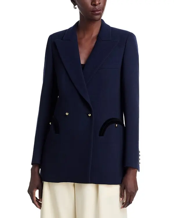 BLAZÉ MILANO Resolute Everyday Double Breasted Blazer - Navy