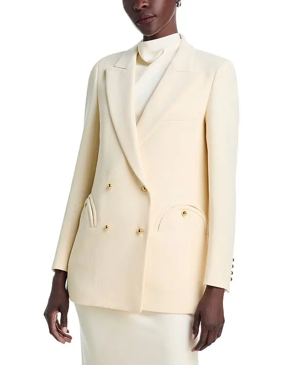 BLAZÉ MILANO Resolute Double Breasted Blazer - Cream