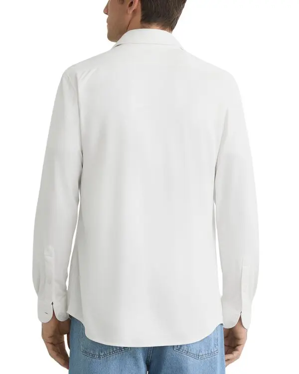 REISS Davaro Regular Fit Stretch Cutaway Shirt - White