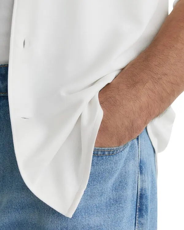 REISS Davaro Regular Fit Stretch Cutaway Shirt - White