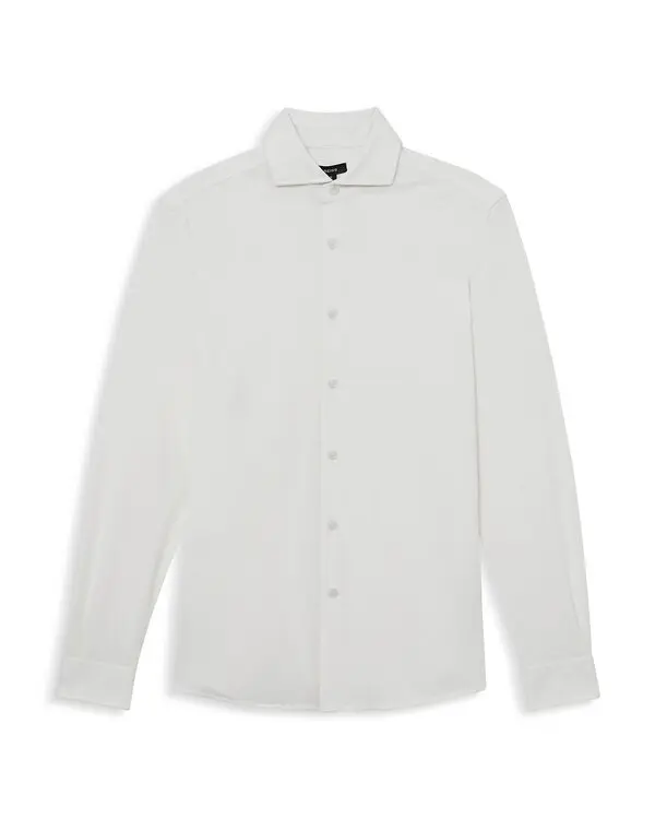 REISS Davaro Regular Fit Stretch Cutaway Shirt - White