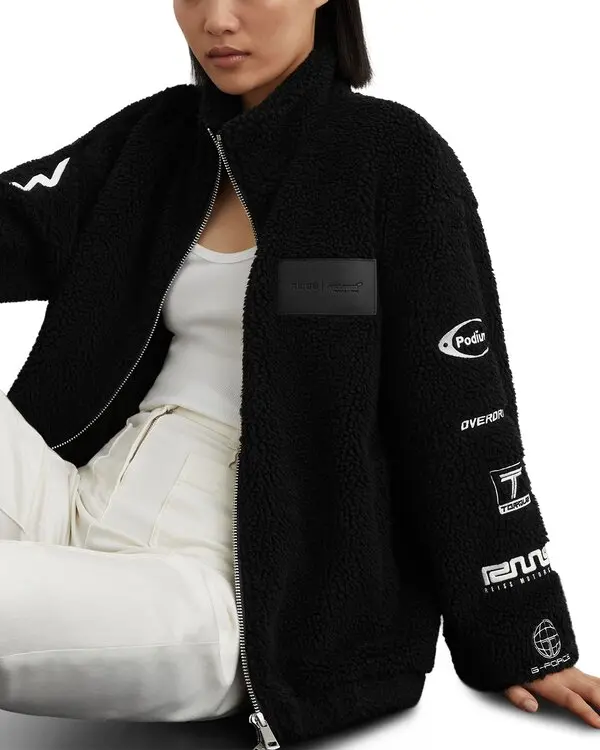 REISS X Mclaren Logo Speedmark Jacket - Black