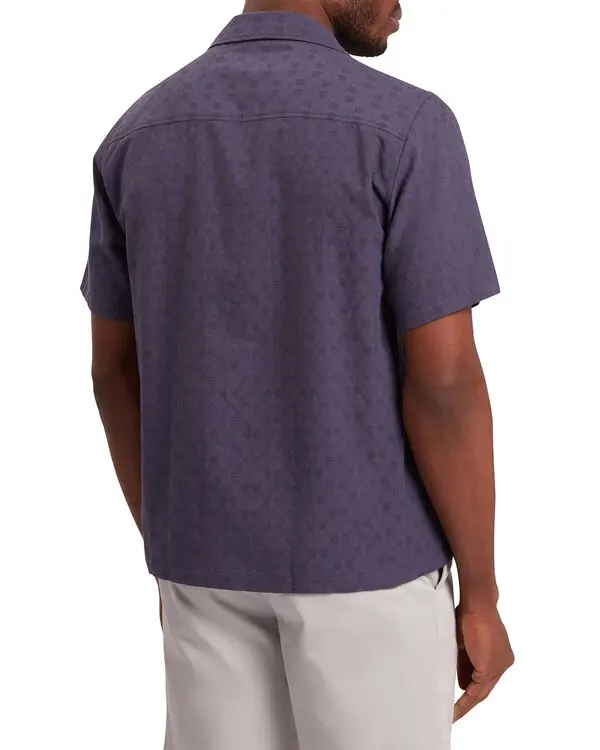 Ted Baker London Fleurre Jacquard Relaxed Fit Camp Shirt