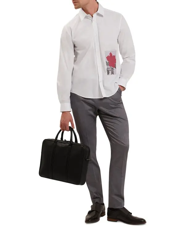 Ted Baker London Alviro Long Sleeve Relaxed Placement Floral Shirt