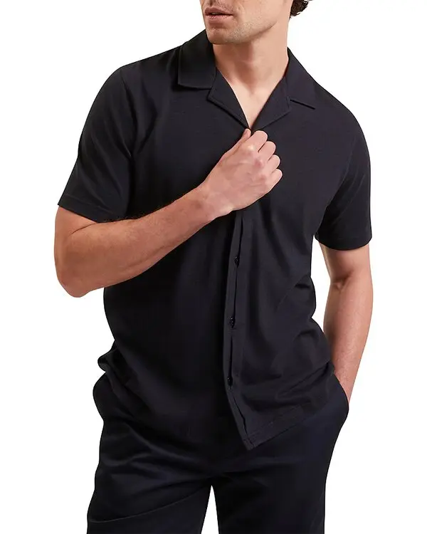 Ted Baker London Fendry Camp Shirt - Navy