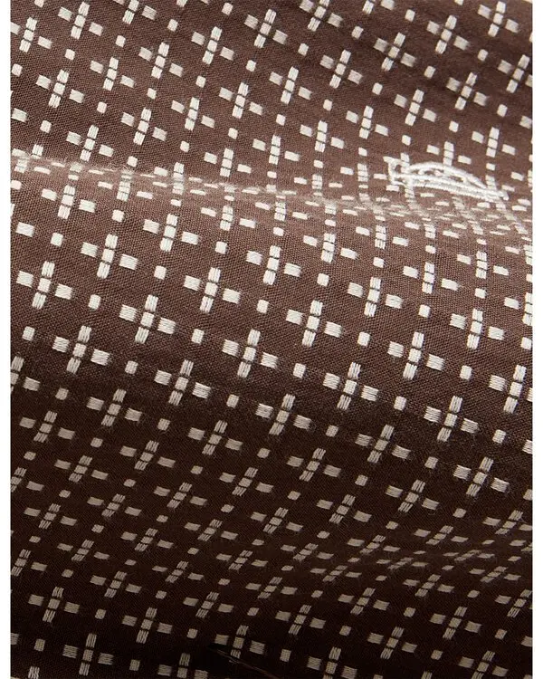 Ted Baker London Merrik Geo Textured Relaxed Fit Camp Shirt - Brown