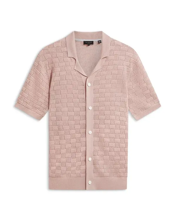 Ted Baker London Rowwann Textured Camp Shirt