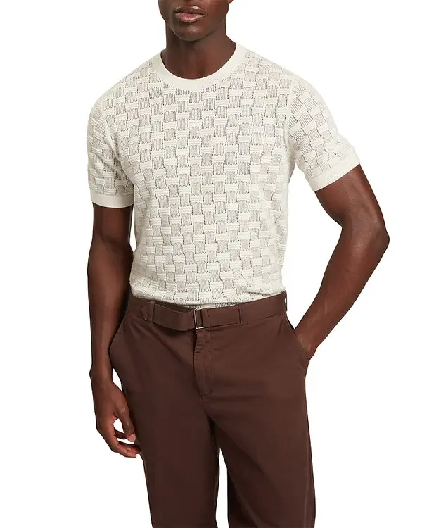 Ted Baker London Watts Textured T-shirt - White