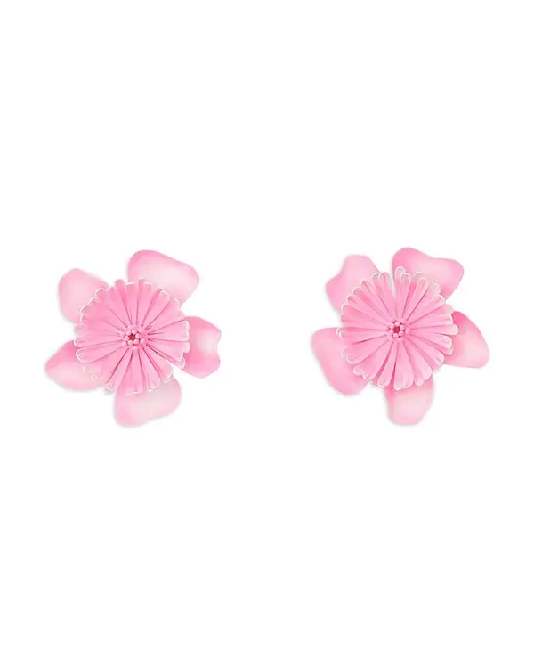 Chloé Bloom Stud Earrings - Fuchsia Pink