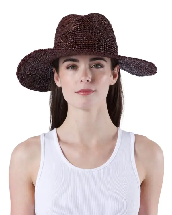 Eugenia Kim Emmanuelle Packable Raffia Fedora