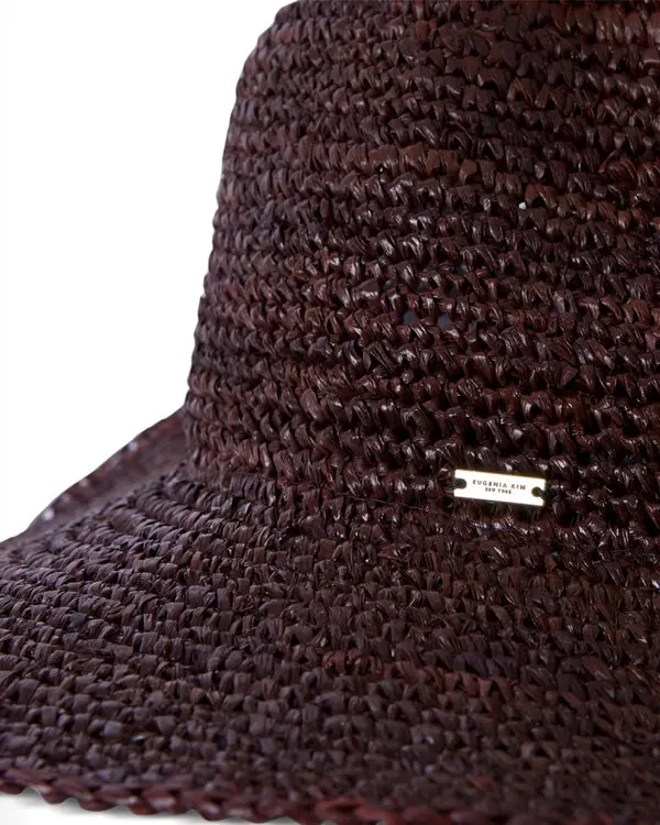 Eugenia Kim Emmanuelle Packable Raffia Fedora