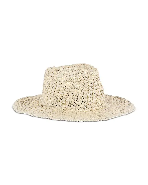 Eugenia Kim Emmanuelle Packable Raffia Fedora - Natural