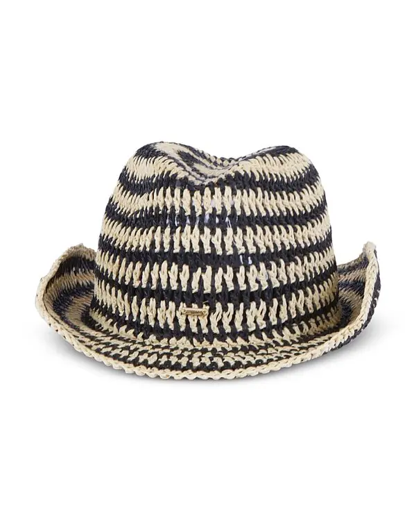 Eugenia Kim Winona Crocheted Fedora - Natural/black