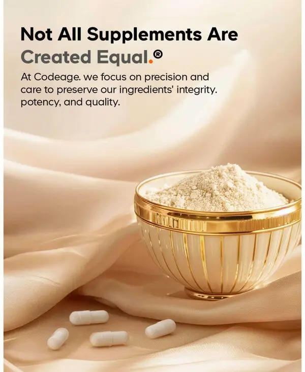 CODEAGE Creatine Collagen Peptides Vanilla Powder Supplement - No Color