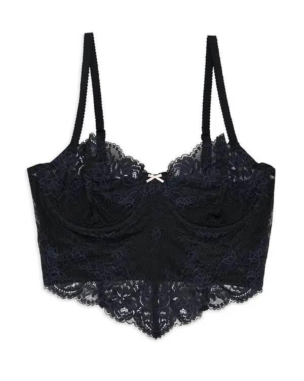 SKARLETT BLUE Cropped Lace Cami - Black