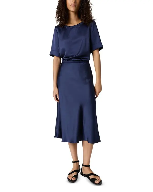 Gerard Darel Jolana Satin Midi Skirt