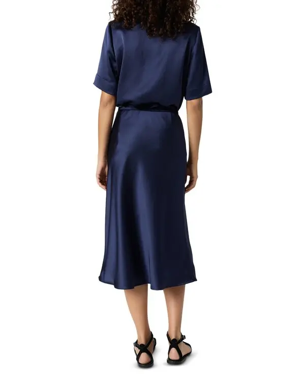 Gerard Darel Jolana Satin Midi Skirt
