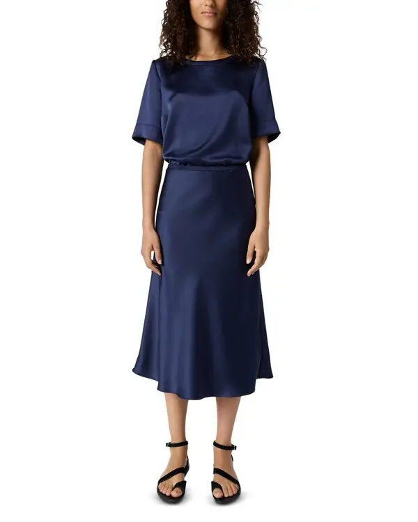 Gerard Darel Jolana Satin Midi Skirt