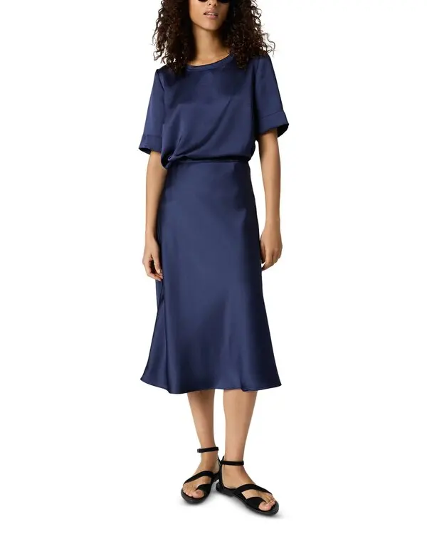 Gerard Darel Jolana Satin Midi Skirt