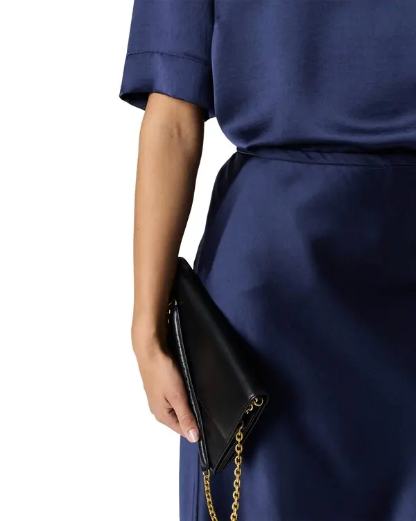 Gerard Darel Jolana Satin Midi Skirt