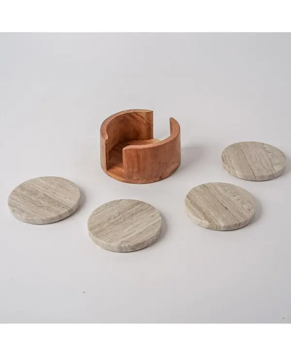 VERVE CULTURE Marble Coaster, Set Of 4