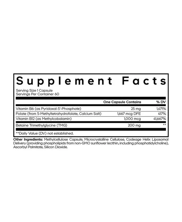 CODEAGE Liposomal L-methylfolate 5-mthf+ Capsules