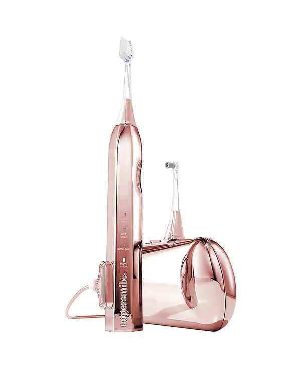SUPERSMILE Zina45 Sonic Pulse Toothbrush Chrome Rose With Case - Gold