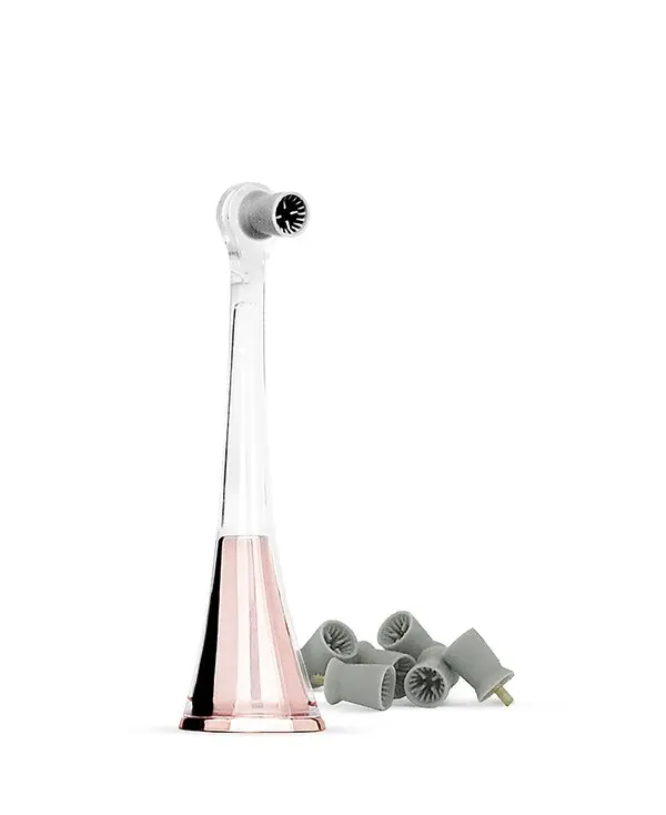 SUPERSMILE Zina45 Sonic Pulse Toothbrush Chrome Rose Replacement Polishing Heads, Set Of 6 - Gold