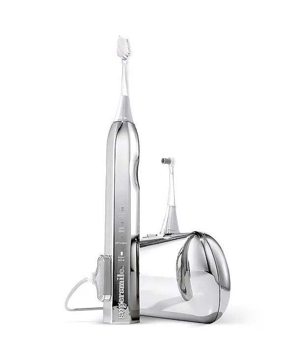 SUPERSMILE Zina45 Sonic Pulse Toothbrush Chrome With Case - Silver