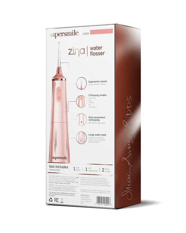 SUPERSMILE Zina Water Flosser Rose