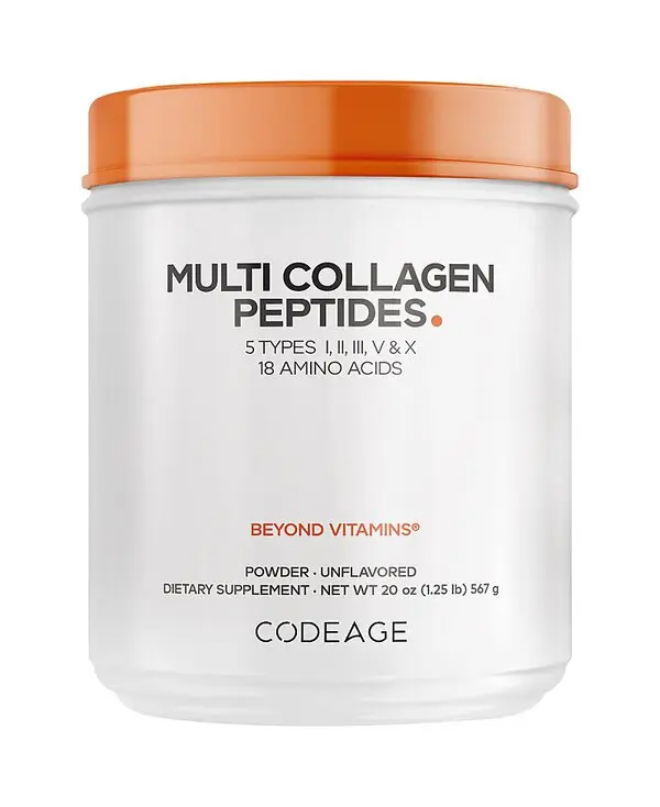 CODEAGE Multi Collagen Protein Powder Supplement - No Color