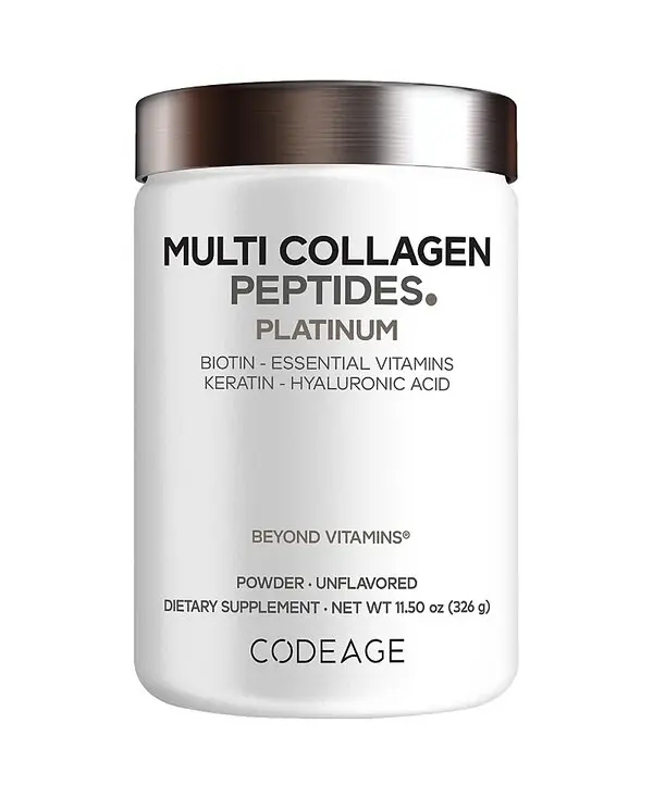 CODEAGE Multi Collagen Protein Powder Platinum Supplement - No Color