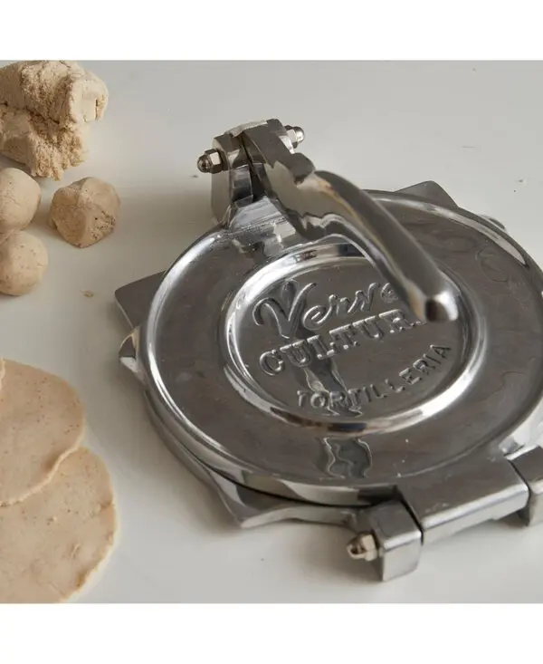 VERVE CULTURE Large Tortilla Press Polished Aluminum