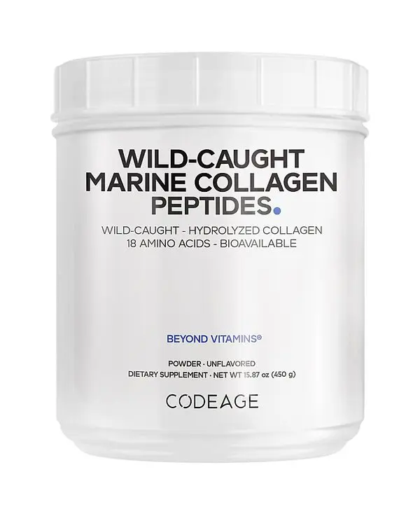 CODEAGE Wild Caught Marine Collagen Powder Supplement - No Color